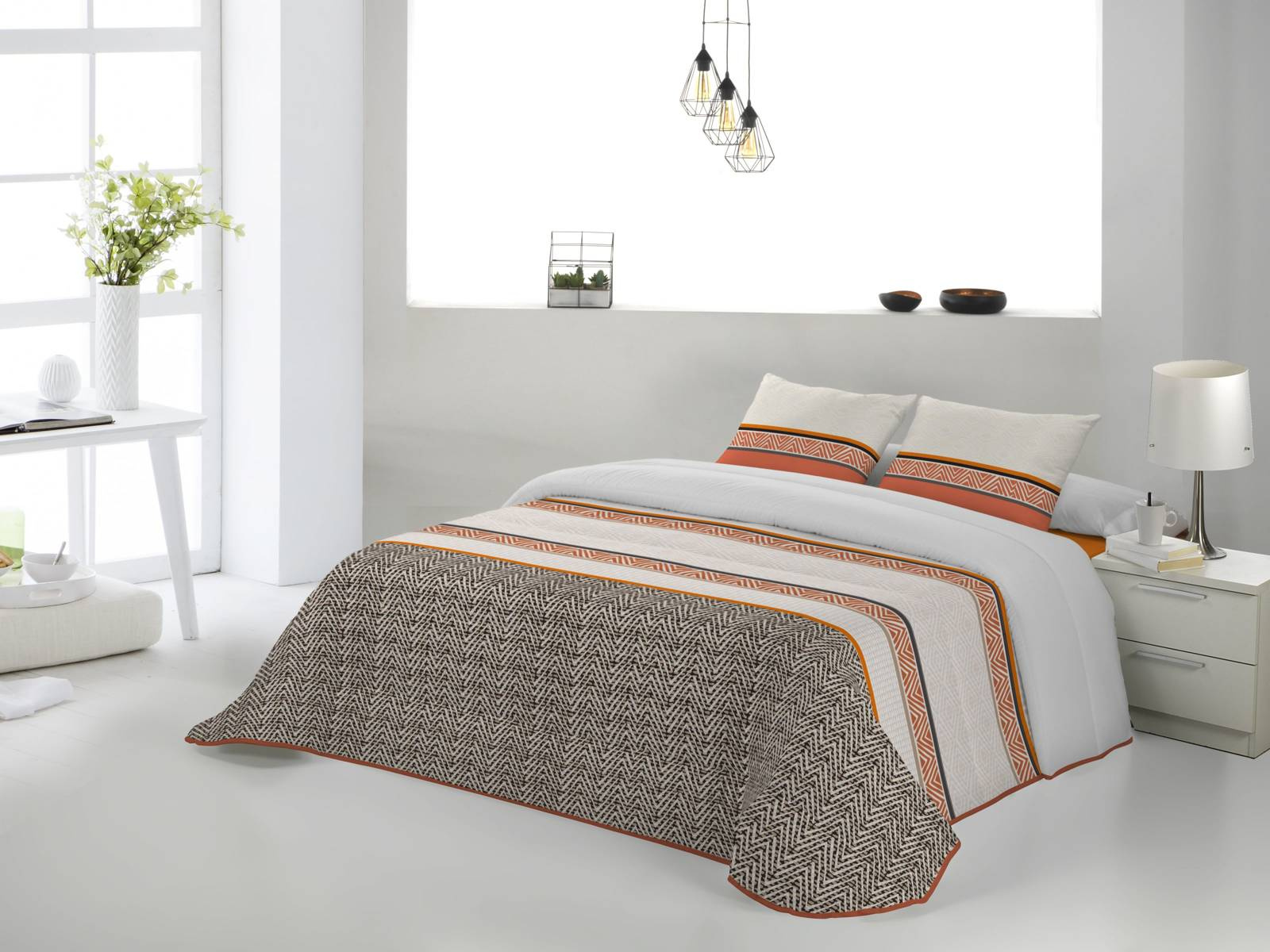 Narzuta JVR Tejidos Cuba Naranja Narzuta gruba - sklep internetowy podpierzyna.com