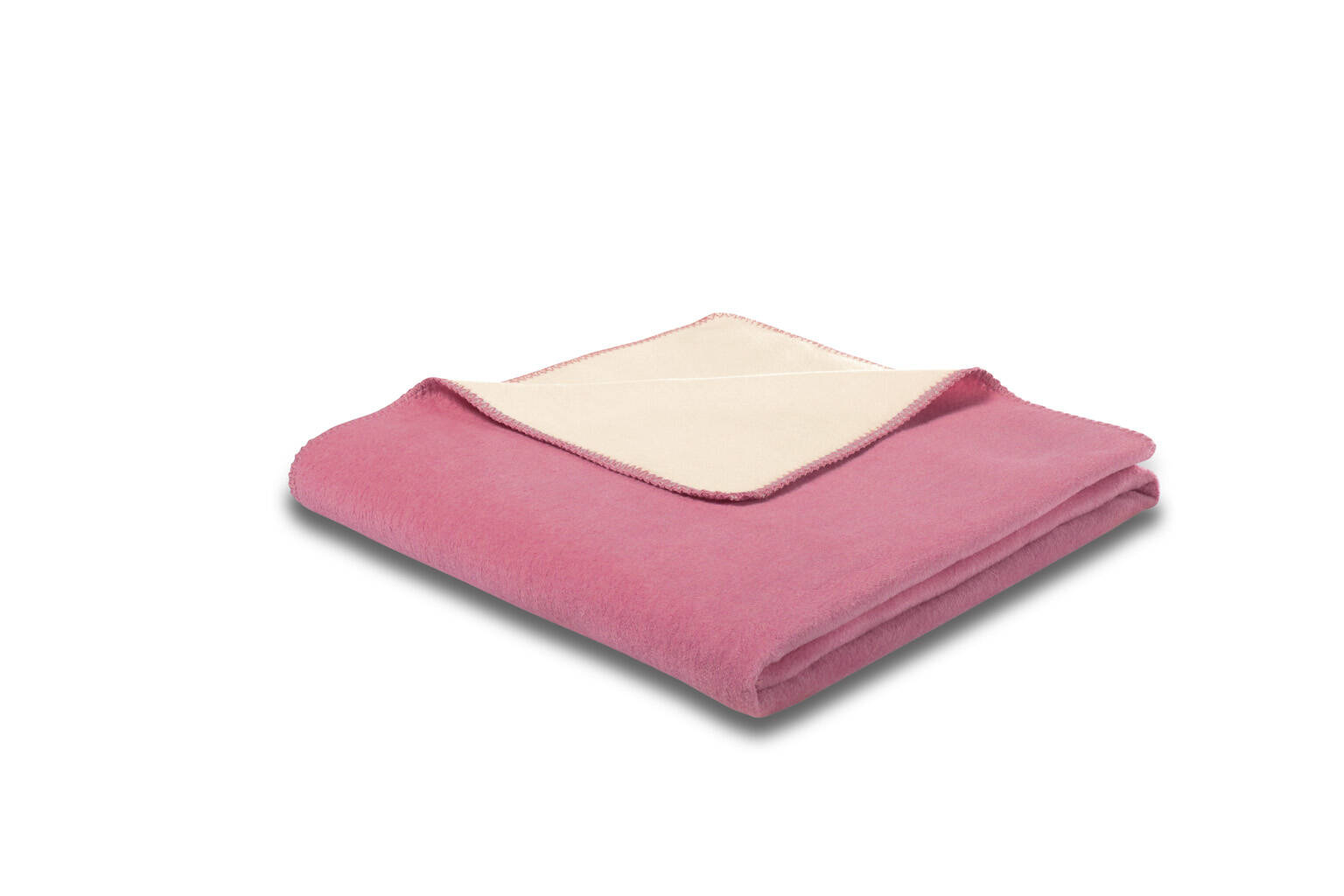 Koc bawełniany Biederlack Duo Cotton Pink-Ecru - sklep internetowy ...