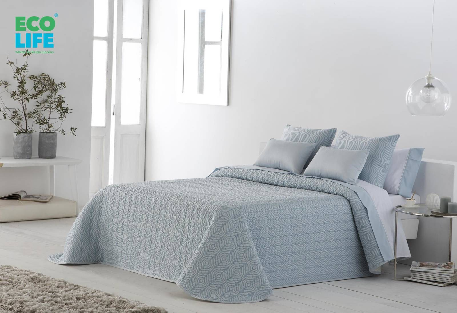 Narzuta JVR Tejidos Kim Azul Narzuta lekka - sklep internetowy podpierzyna.com