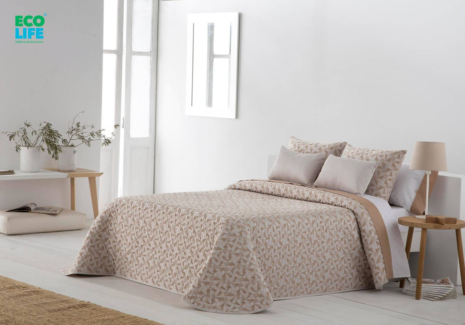 Narzuta JVR Tejidos Abstract Beige Narzuta lekka - sklep internetowy podpierzyna.com