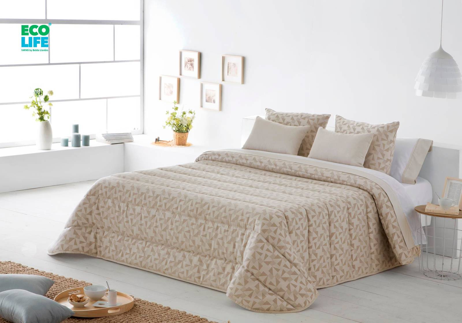 Narzuta JVR Tejidos Abstract Beige v2 Narzuta gruba - sklep internetowy podpierzyna.com