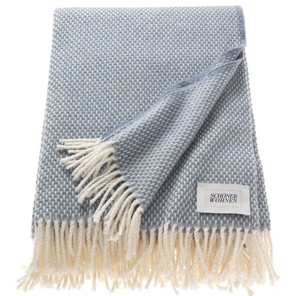 Pled bawełniany Schöner Wohnen Zen Night Blue Night Blue - sklep ...