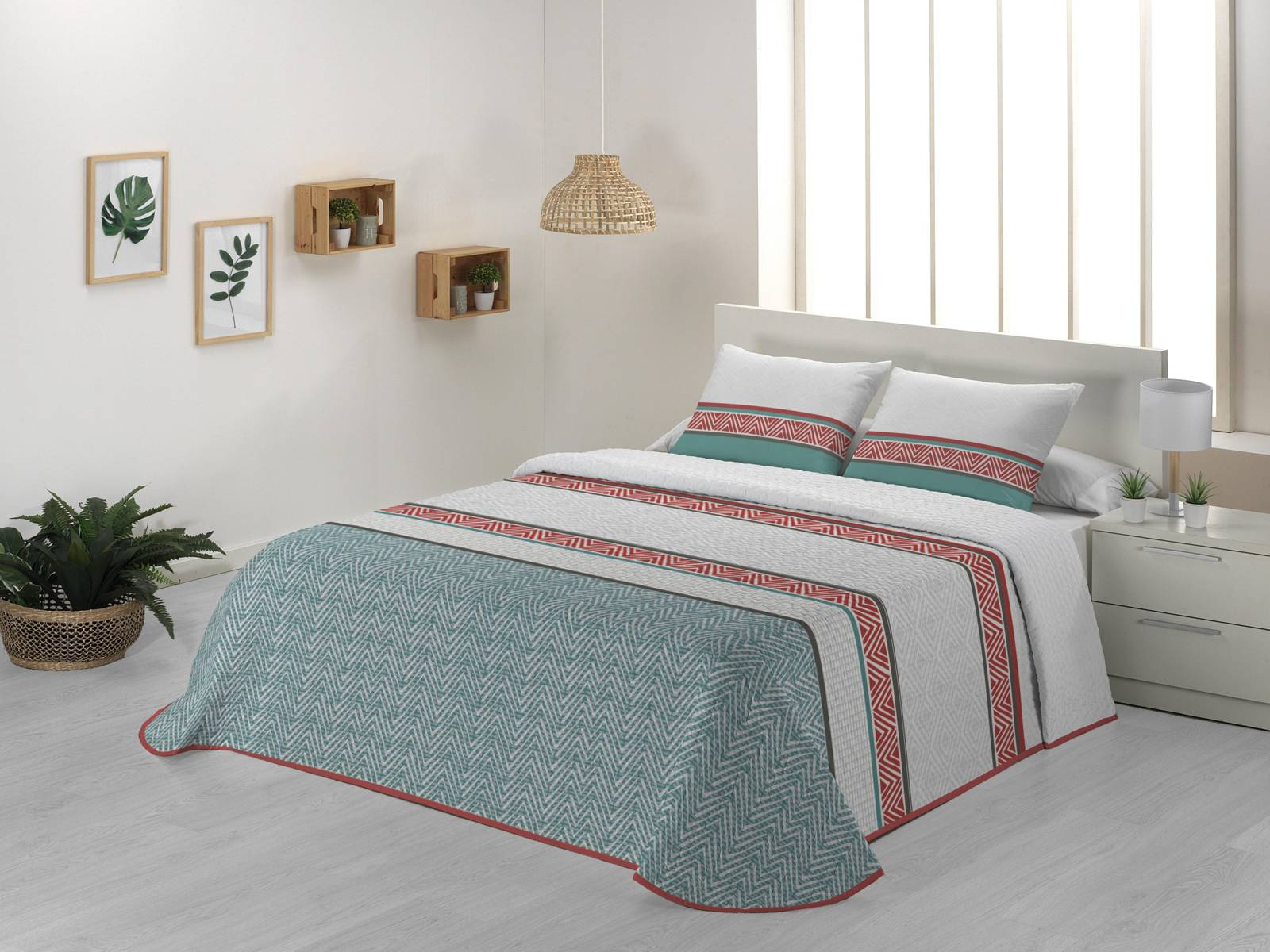 Narzuta JVR Tejidos Cuba Turquesa v2 Narzuta lekka - sklep internetowy podpierzyna.com