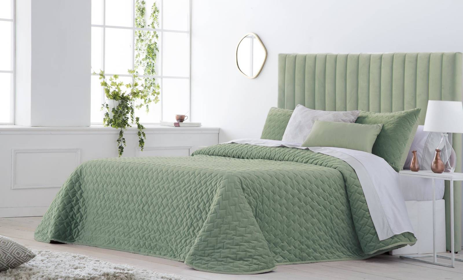 Narzuta JVR Tejidos Smart Verde Narzuta lekka - sklep internetowy podpierzyna.com