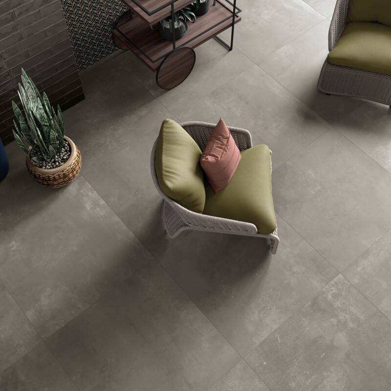ABK LAB325 Base Taupe - płytka ceramiczna/gres 15x60 cm rett. 20 mm R11 ang. griglia dx - sklep ...